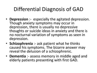 Anxiety disorders | PPTX