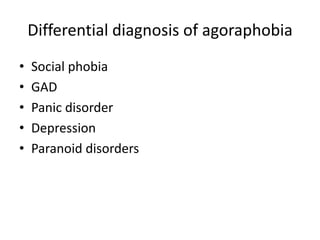 Anxiety disorders | PPTX