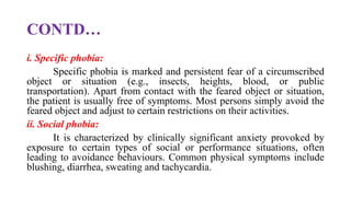 Types of Anxiety disorders and treatment | PPTX