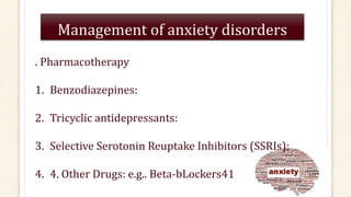 Anxiety disorders -defen | phobias | panic attack |causes | management ...