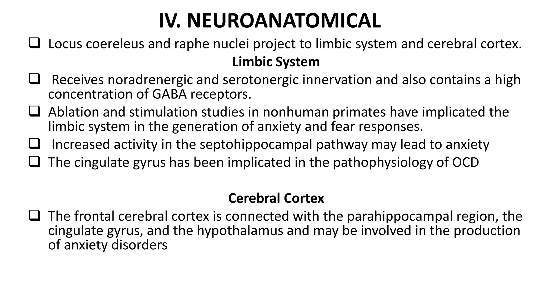 Anxiety disorders | PPTX | Brain and Nervous System Disorders | Diseases and Conditions