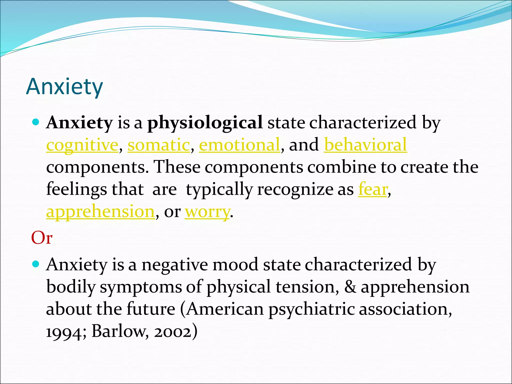 anxiety disorders.ppt