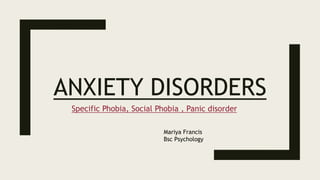 Anxiety disorders | PPT