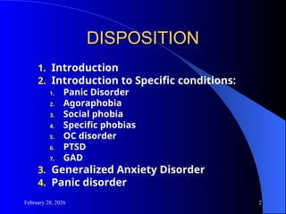 ANXIETY DISORDERS - GAD and Panic Disorder Phobias PTSD (2).ppt