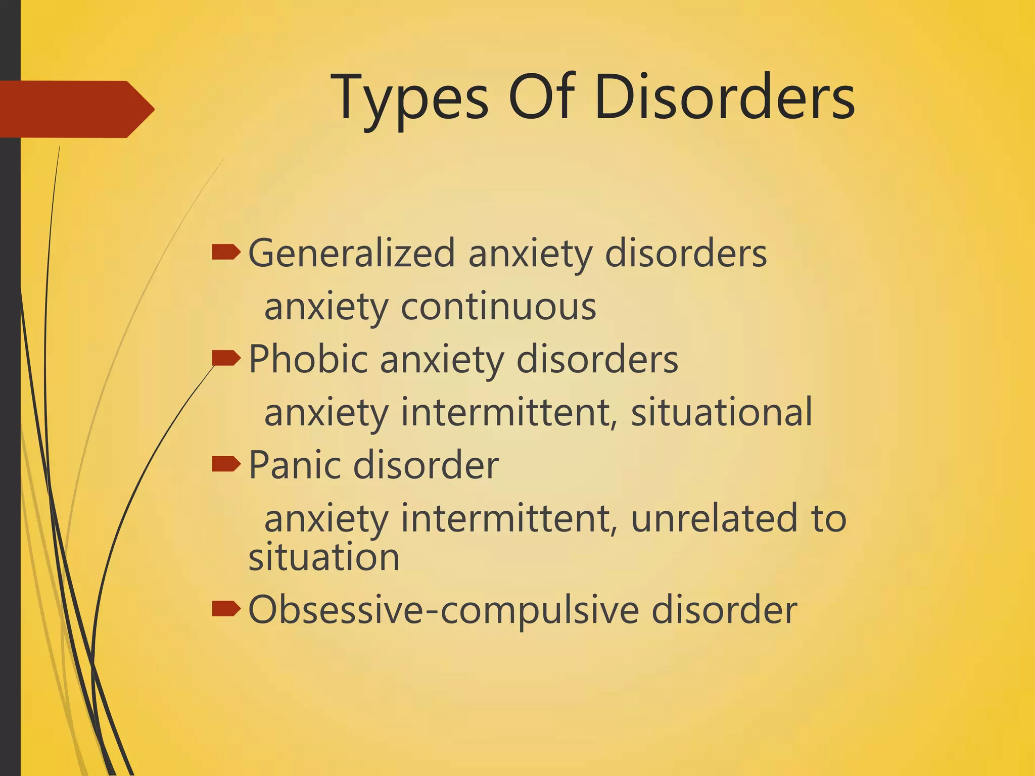 Anxiety Disorders PPT Presentation. | PPT
