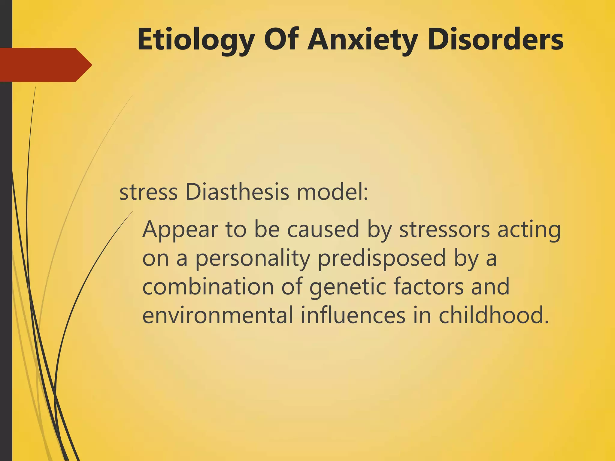 Anxiety Disorders PPT Presentation. | PPT
