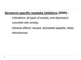 Anxiety disorders for undergraduates | PPTX
