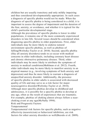 Anxiety disorders include disorders that share features of excessi.docx