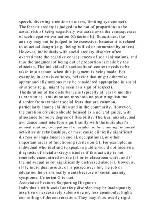 Anxiety disorders include disorders that share features of excessi.docx