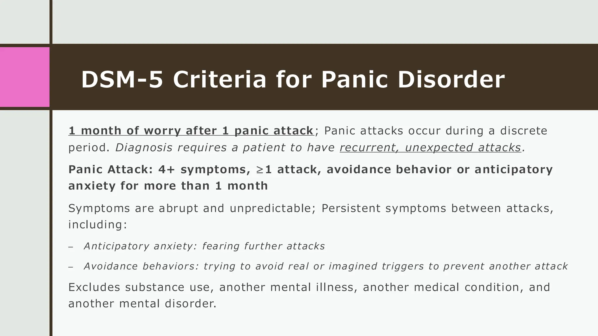Anxiety Disorders Lecture 1. Neurology and | PDF