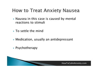 Anxiety Nausea | PPT