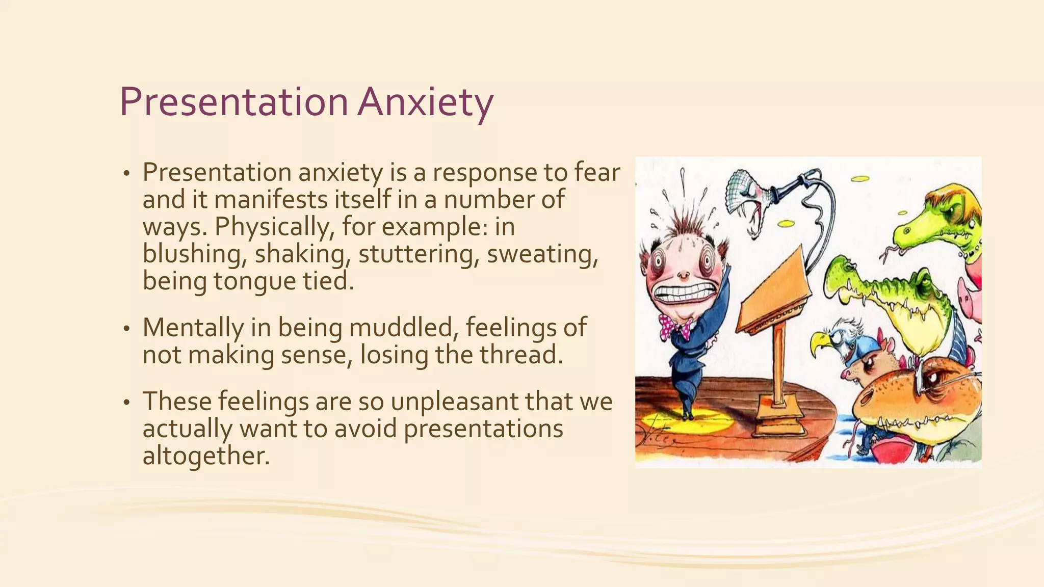 Anxiety of presentation | PPTX