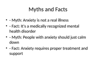 Understanding Anxiety Disorders with overview | PPTX