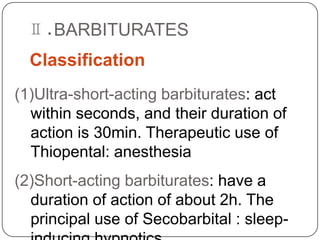 Anxiolytics and hypnotics | PPTX