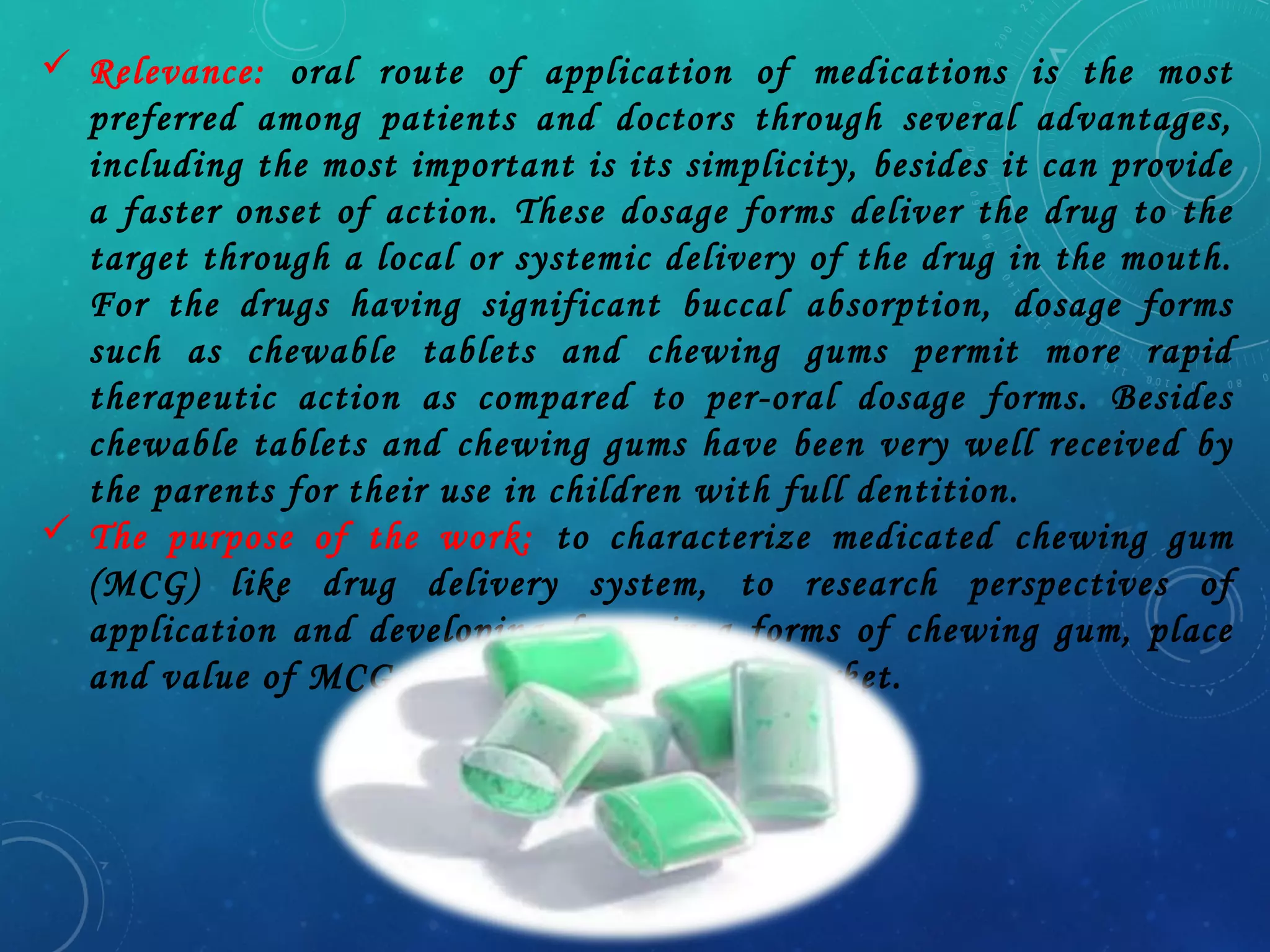 medicated chewing gum | PPT