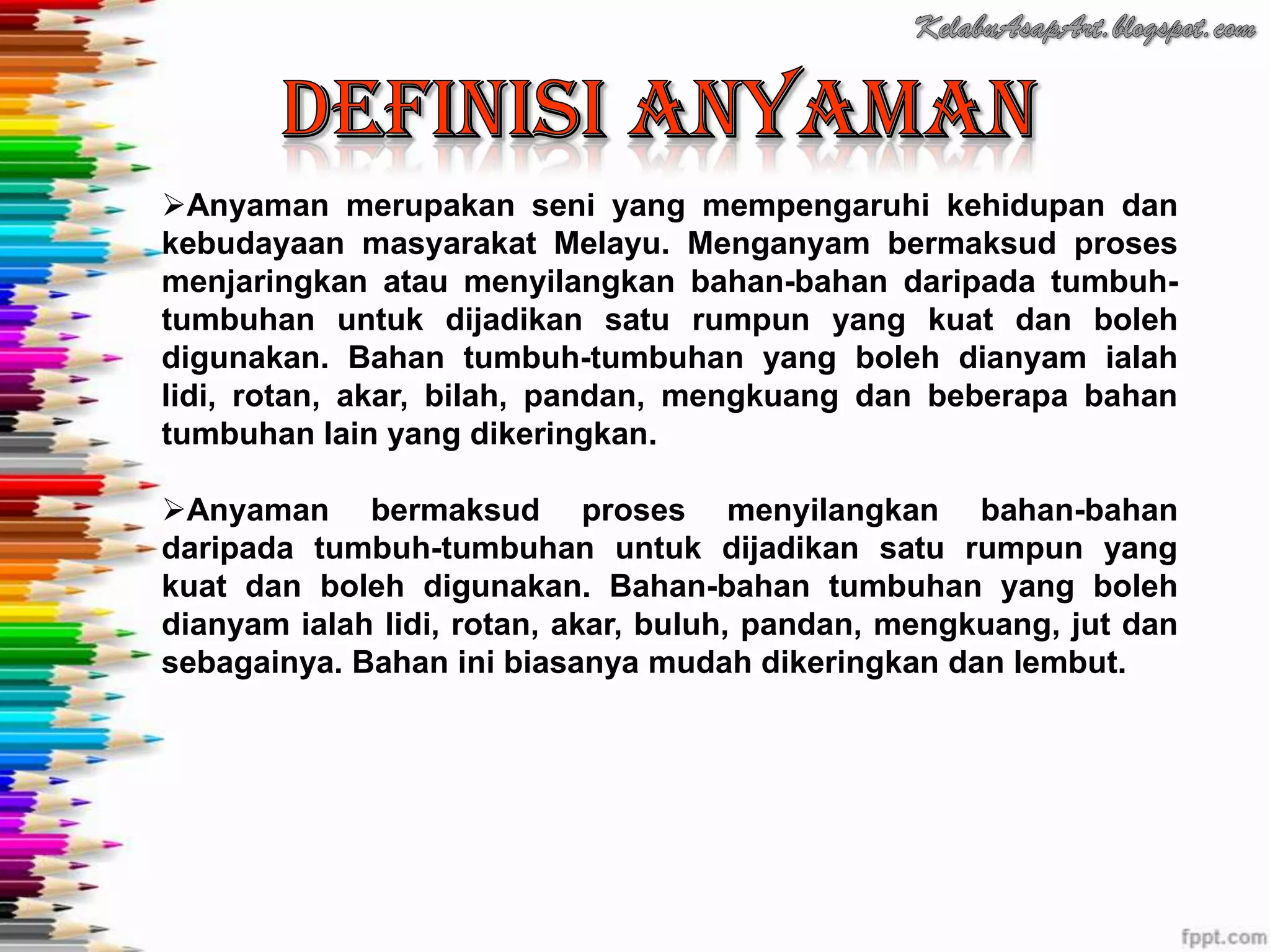 Anyaman | PPTX