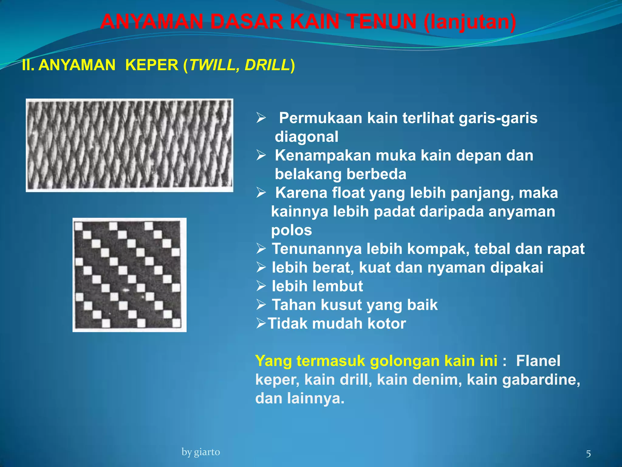 Anyaman kain tenun | PPTX