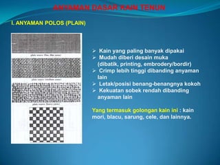 Anyaman kain tenun | PPTX
