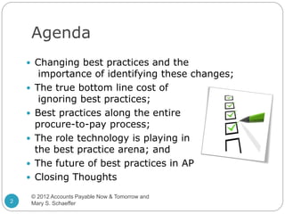 [Webinar] A More Efficient Accounts Payable Function: Implement These Simple Best Practices | PPT