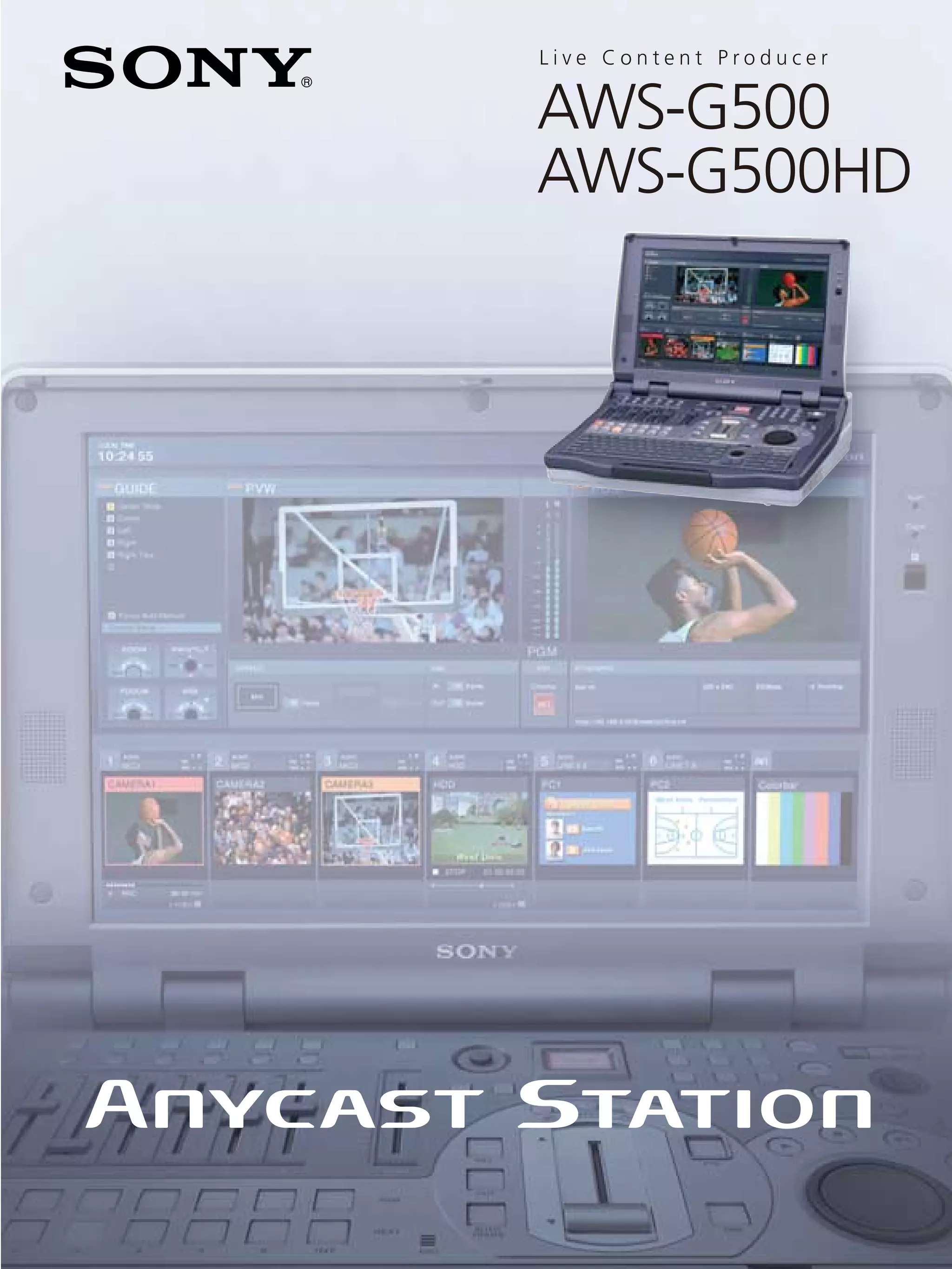 Sony Anycast AWS-G500E | PDF