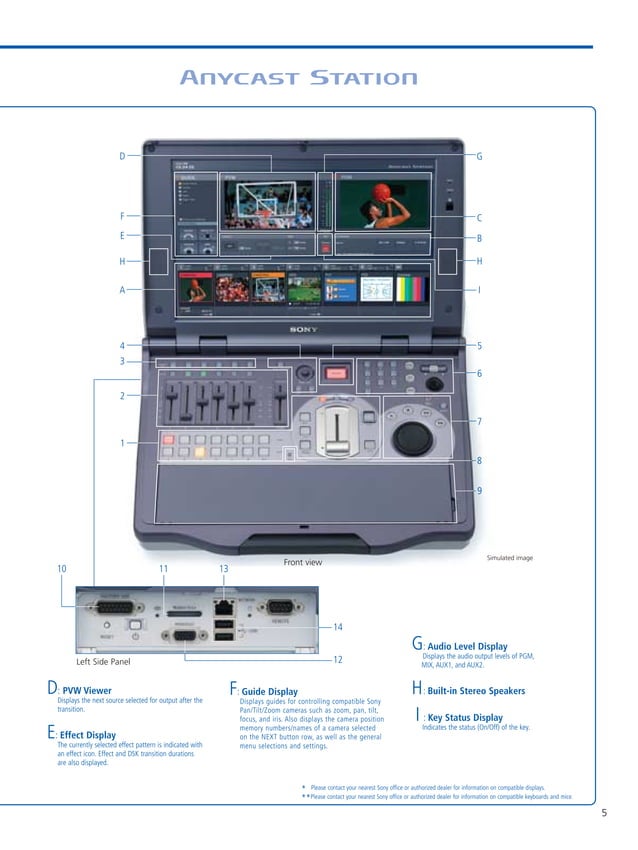 Sony Anycast AWS-G500E | PDF