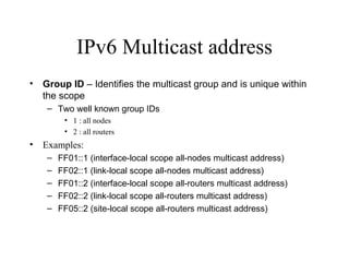 Anycast & Multicast | PPT