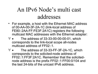 Anycast & Multicast | PPT