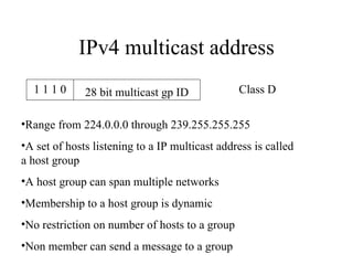 Anycast & Multicast | PPT