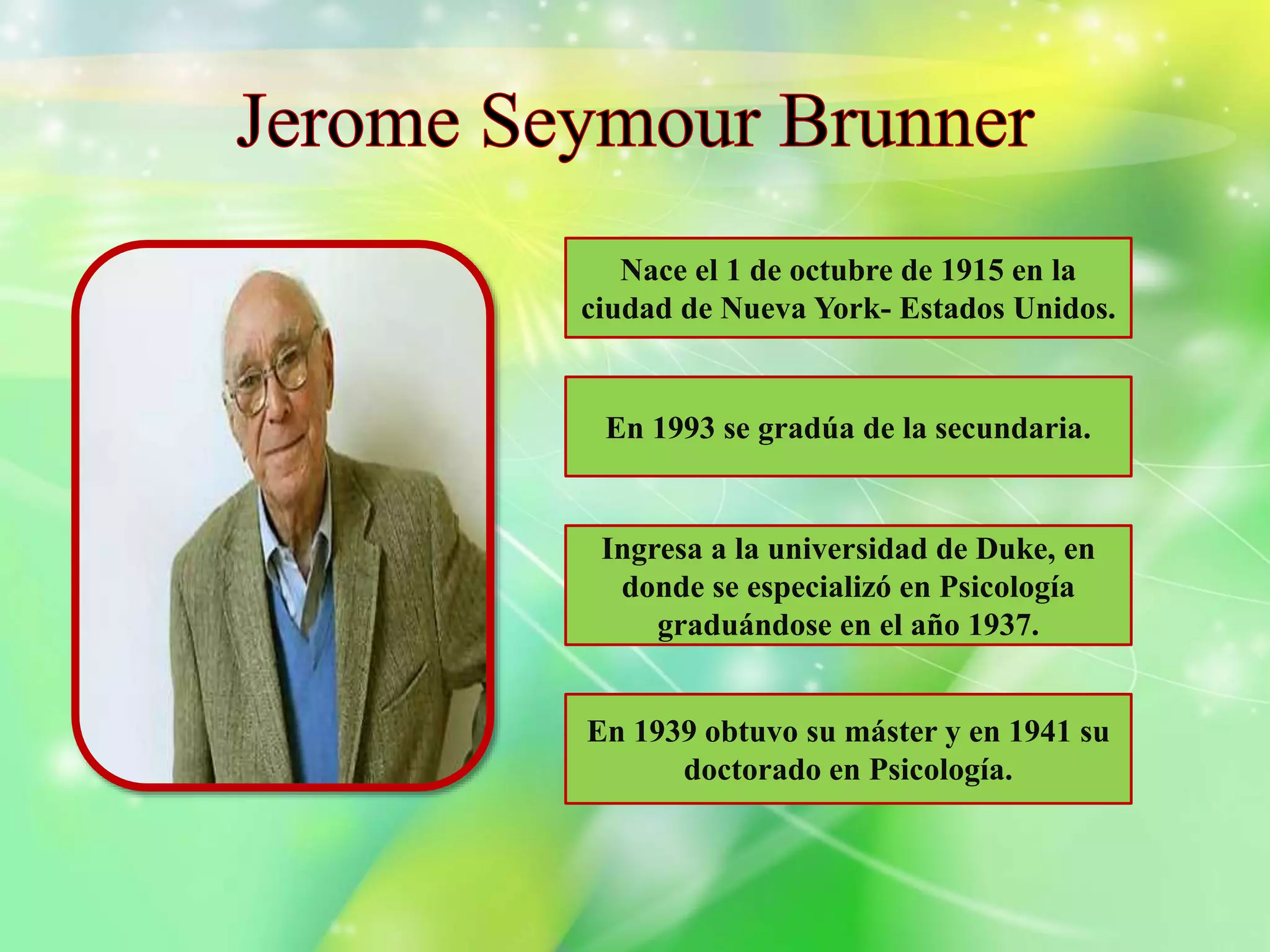 Jerome Bruner | PPTX | Education