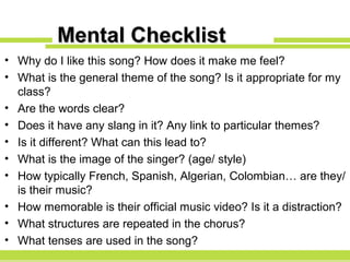 Any excuse for a song sat | PPT