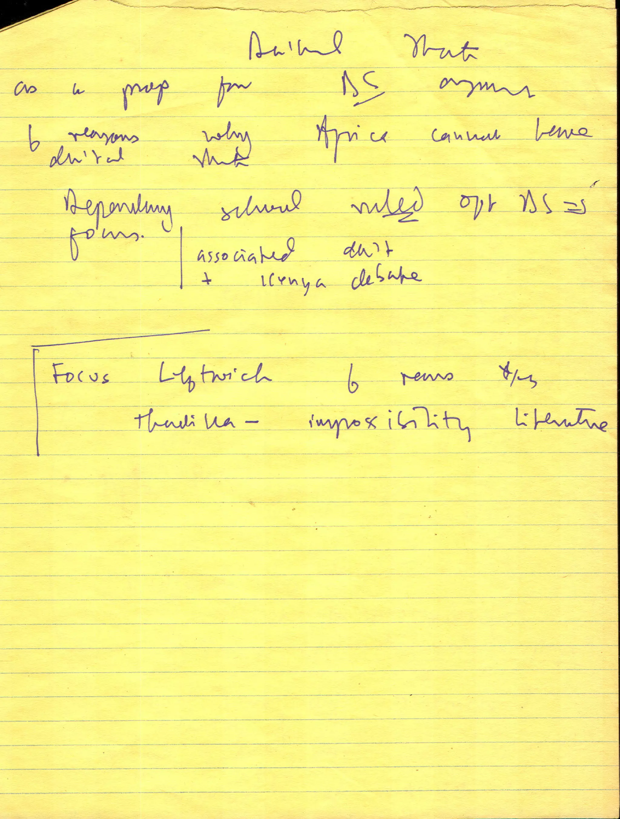 My Lecture Plan on "The Developmental State" | PDF