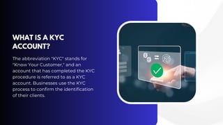 The Complete Guide to Successful KYC Account Verification | PDF