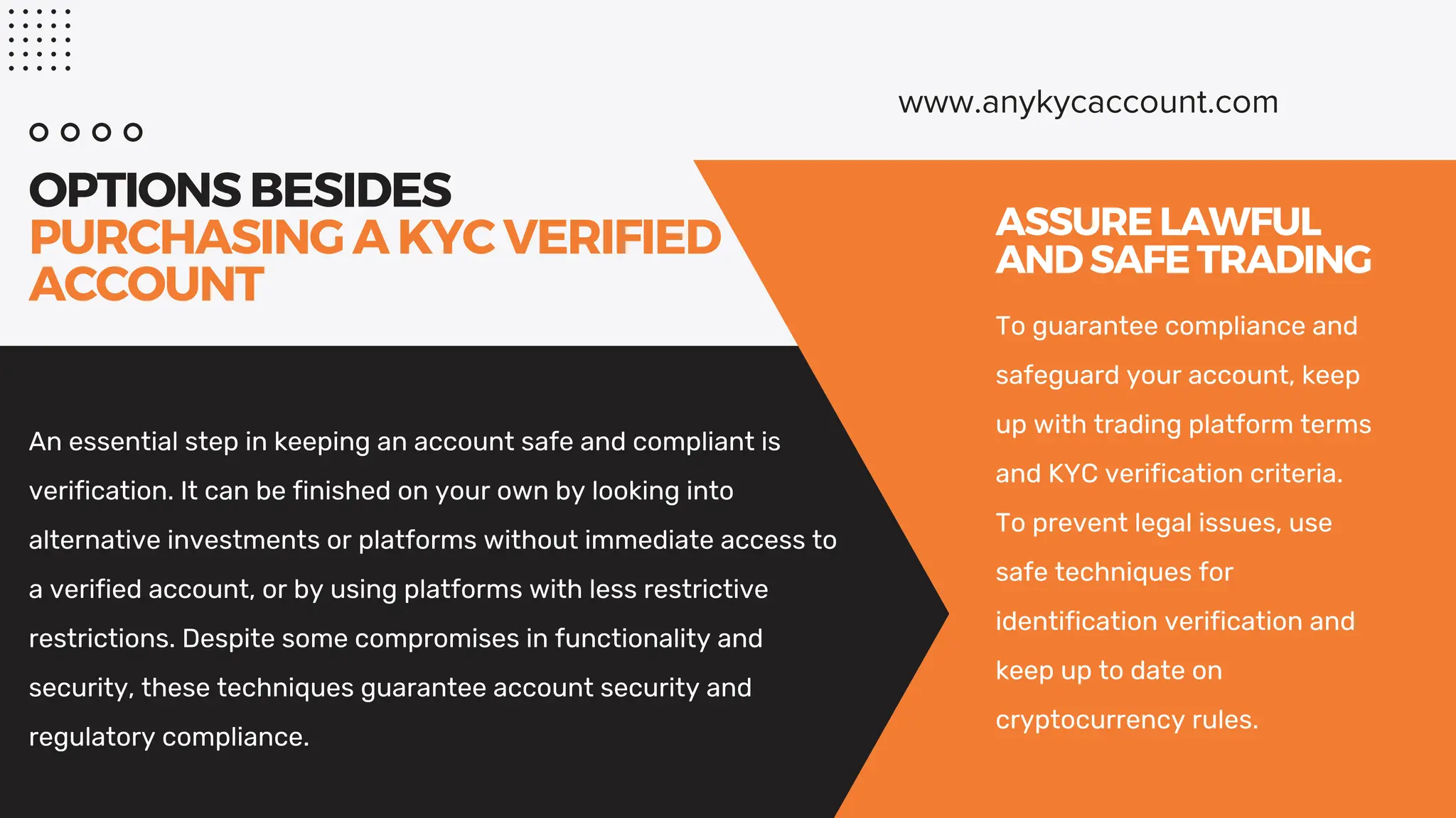 First and foremost, safety: An Overview of KYC-Verified Account ...