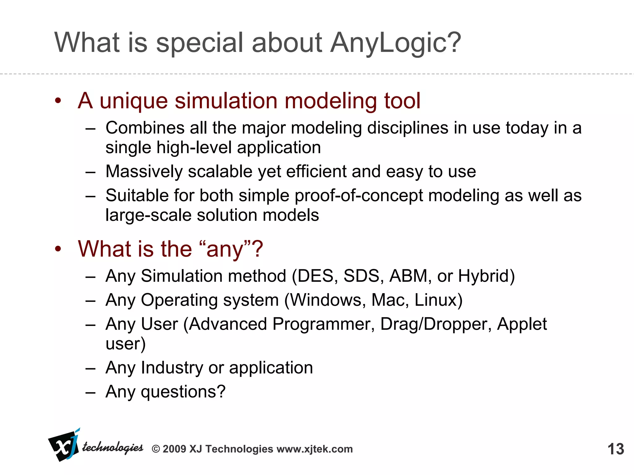 Any Logic Business Process Simulation Software | PPT
