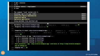 Continuous Deployment with Cloud Foundry, Github and Travis CI | PPT