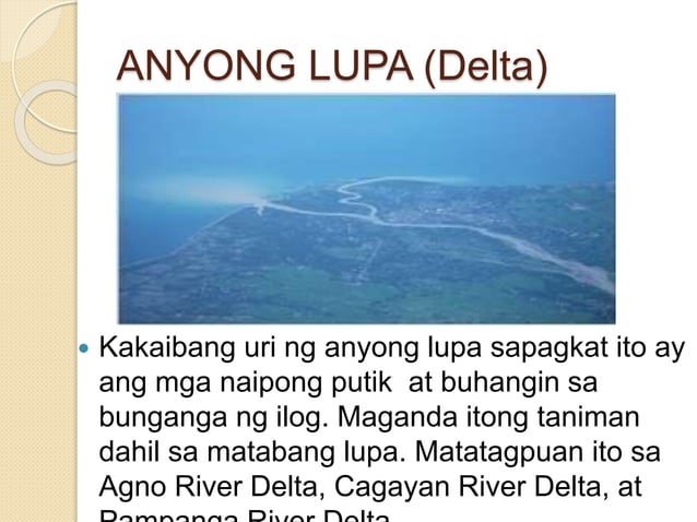 Anyong lupa | PPT