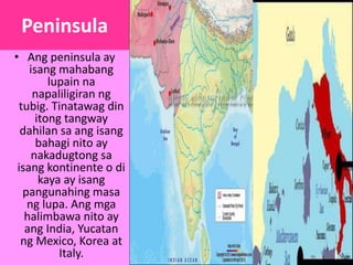 Mga Anyong lupa sa Daigdig | PPTX