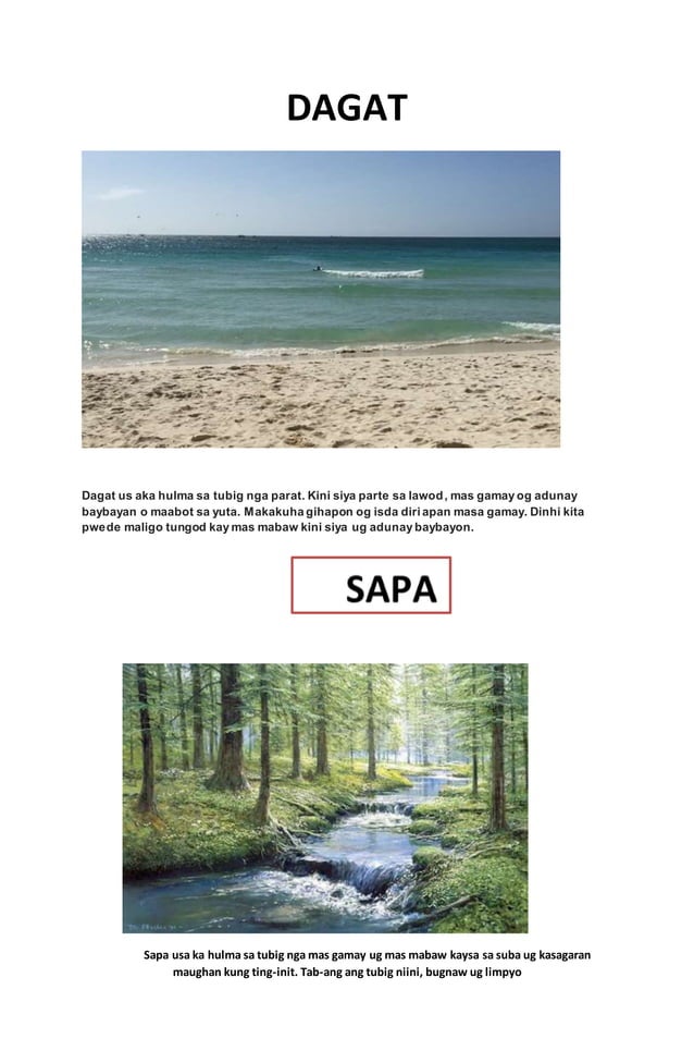 Mga hulma sa yuta og tubig | DOCX