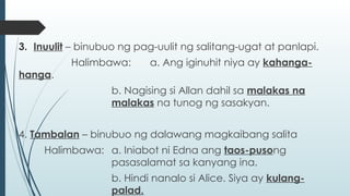 Filipino 6 - Anyo ng Pang-uri - Kayarian.pptx