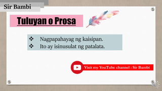 Anyo ng Panitikan (Part 2) | PPTX
