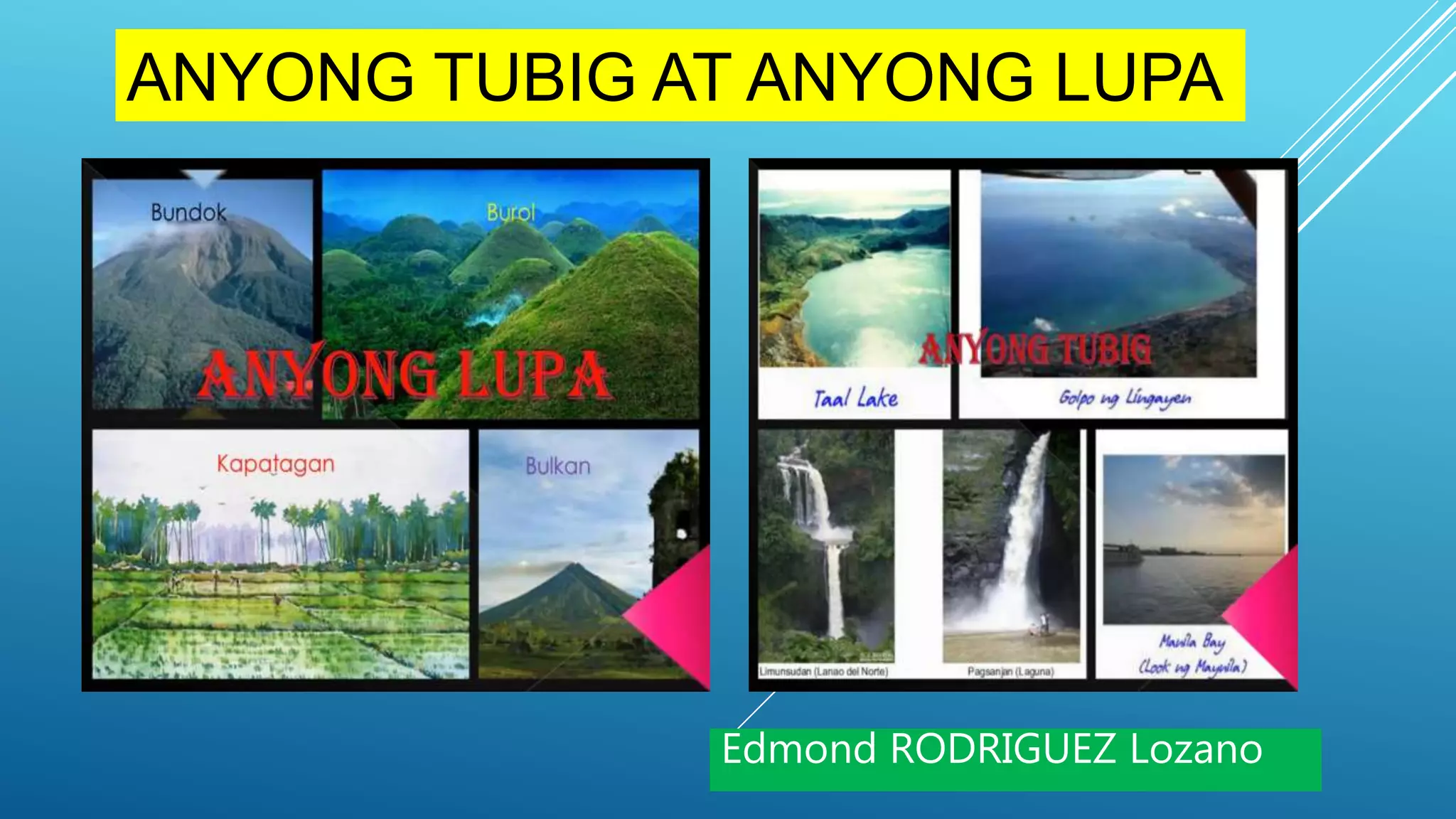 Anyong Lupa at Anyong Tubig | PPTX