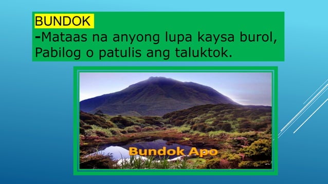 Anyong Lupa at Anyong Tubig | PPTX