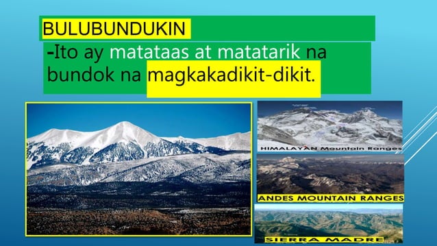 Anyong Lupa at Anyong Tubig | PPTX