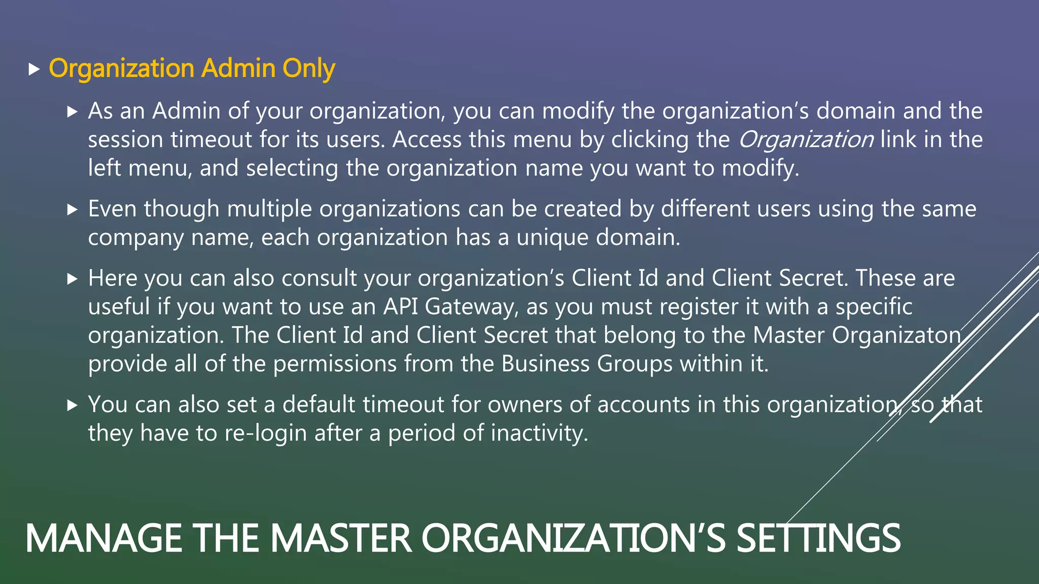 Anypoint access management | PPTX