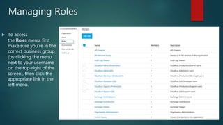 Anypoint access management - Roles | PPTX | Cloud Computing | Internet