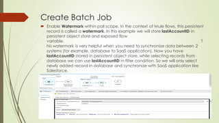 Anypoint Batch Processing and Polling Scope With Mulesoft | PPT