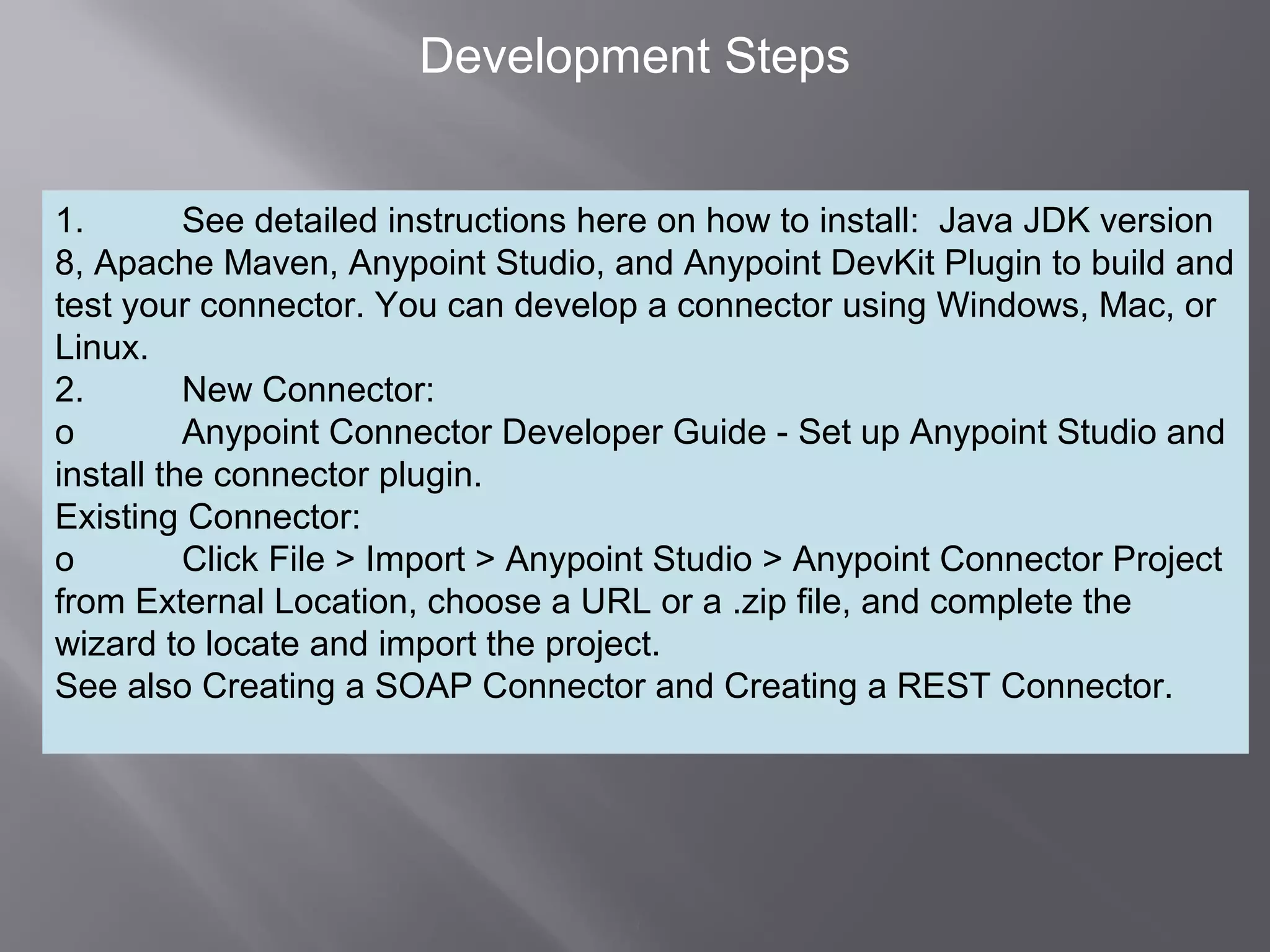 Anypoint connector dev kit | PPT