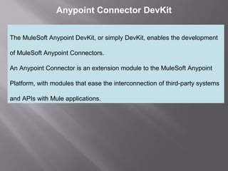Anypoint connector dev kit | PPT