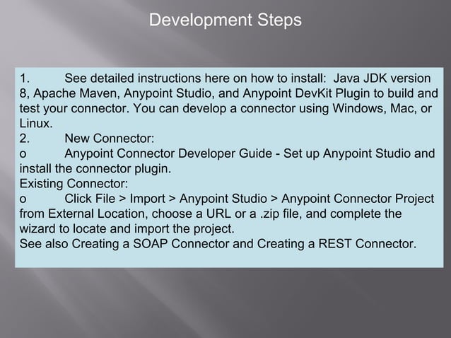 Anypoint connector dev kit | PPT