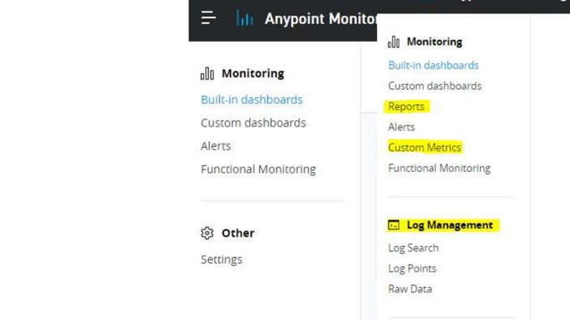 Anypoint Monitoring - Built in Dashboards, Custom Dashboards, Alerts and Functional Monitoring | PPT